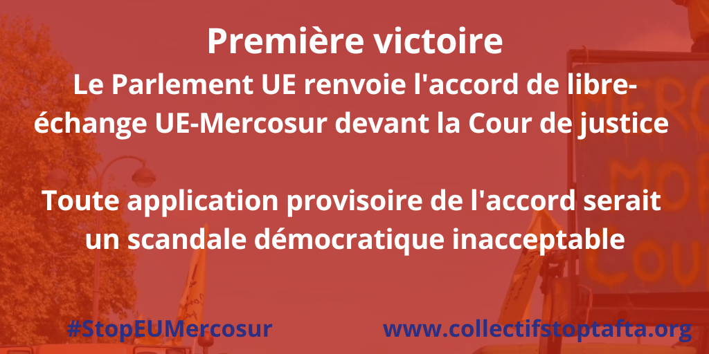 Le Parlement européen renvoie l'accord de libre-échange UE-Mercosur ...
